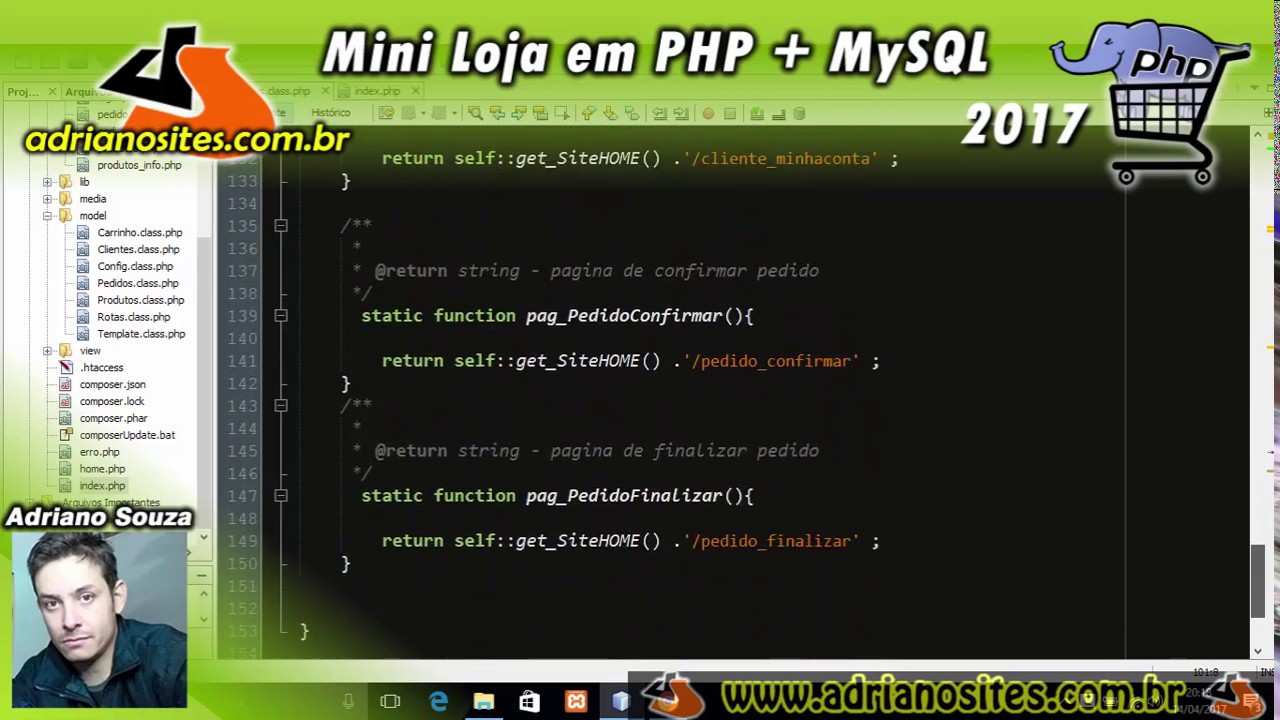 Curso loja virtual PHP - aula22 Template da loja com smarty - YouTube
