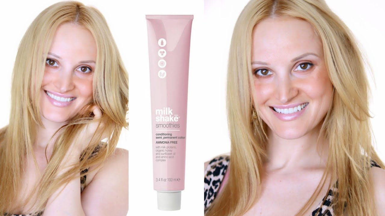 MilkShake Smoothies Hair Toner | Lightwarm Golden Blonde 8.33|8GG - YouTube