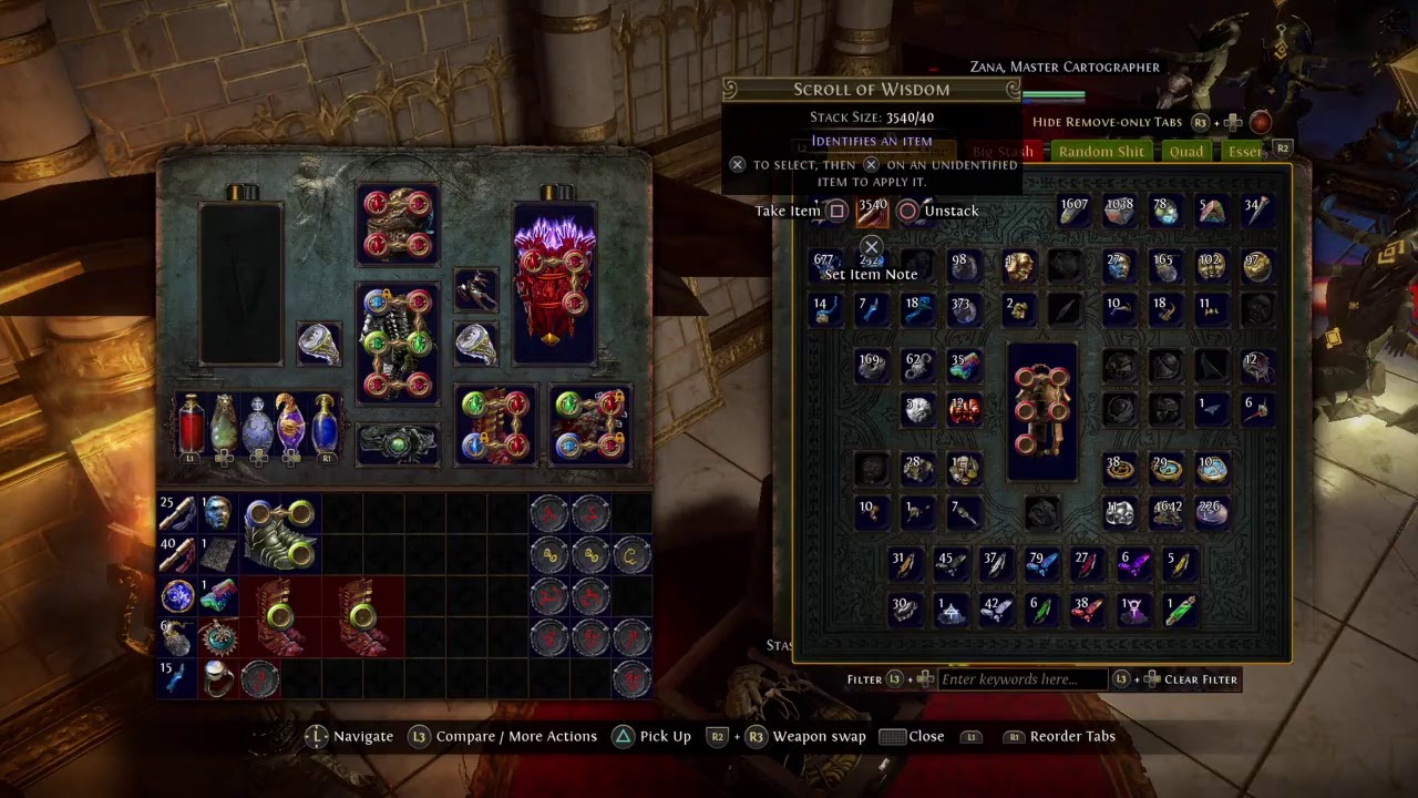 POE face breaker cyclone build maps n chillin the grind to 91 the ...