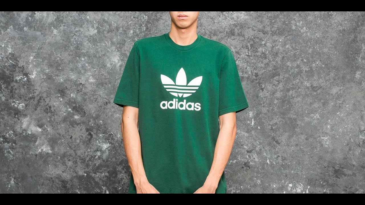 Adidas Trefoil Tee Black CW0709 - YouTube