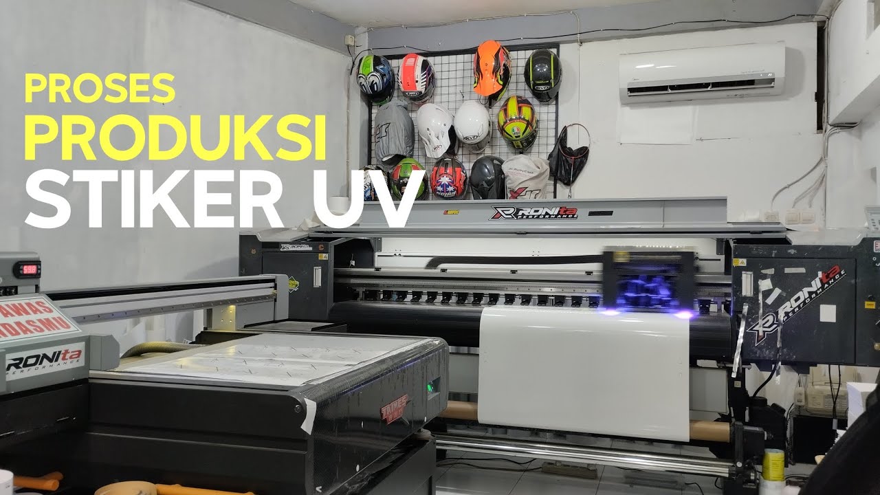 Proses Cetak Stiker UV!! RONIta Digital Printing - YouTube