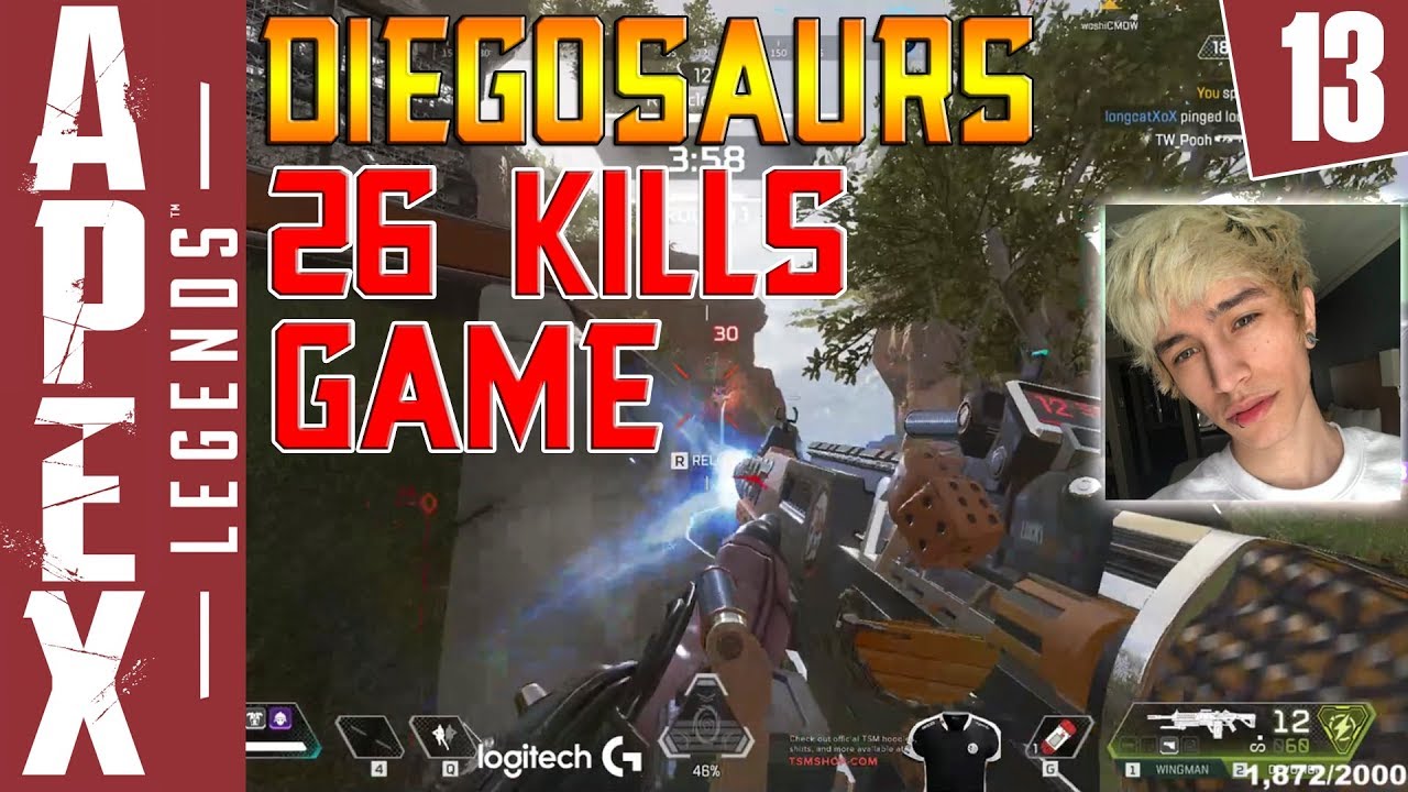Diegosaurs | 26 kills game | APEX Legends | G13 - YouTube