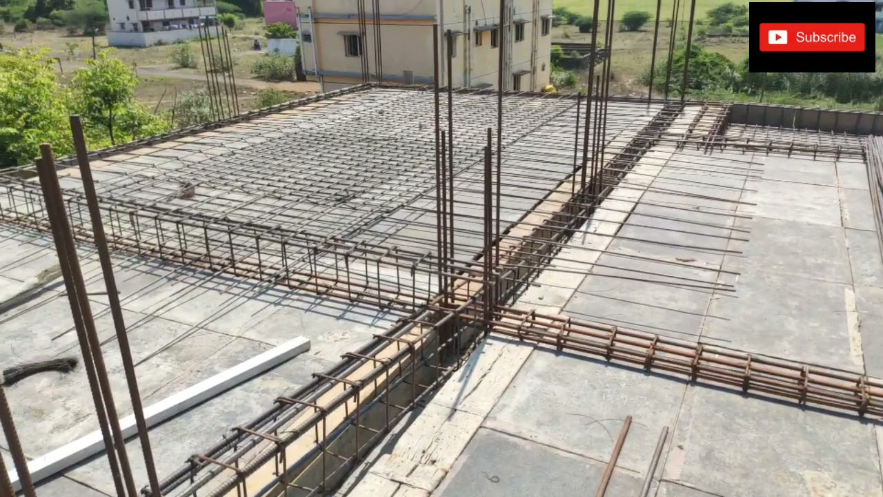 Inverted beam in roof slab| Beam details - YouTube