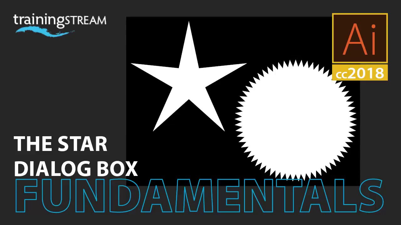 How to use the Star dialog to draw a star in Adobe Illustrator - YouTube