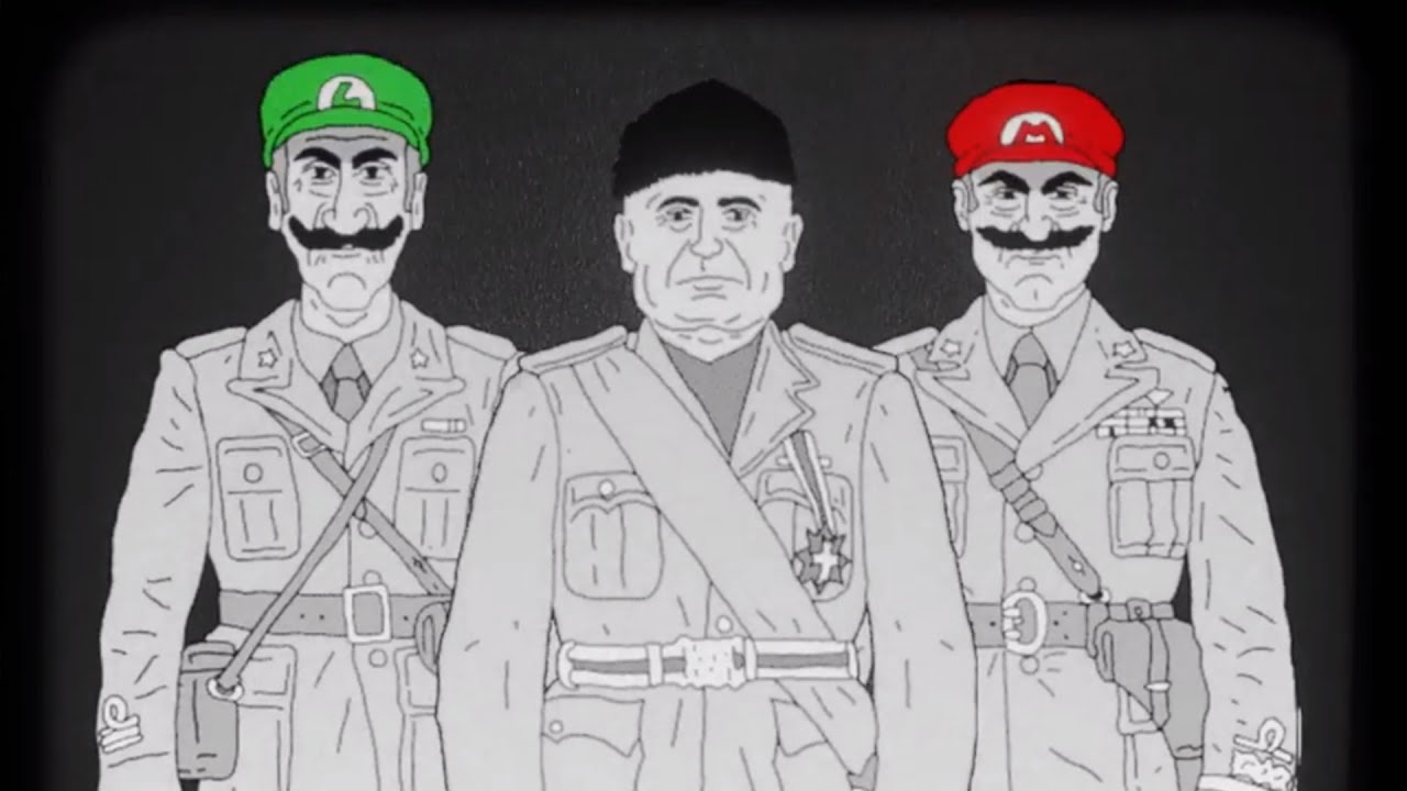 Mario, Luigi & Mussolini meet the German Chancellor [Brenner Pass ...
