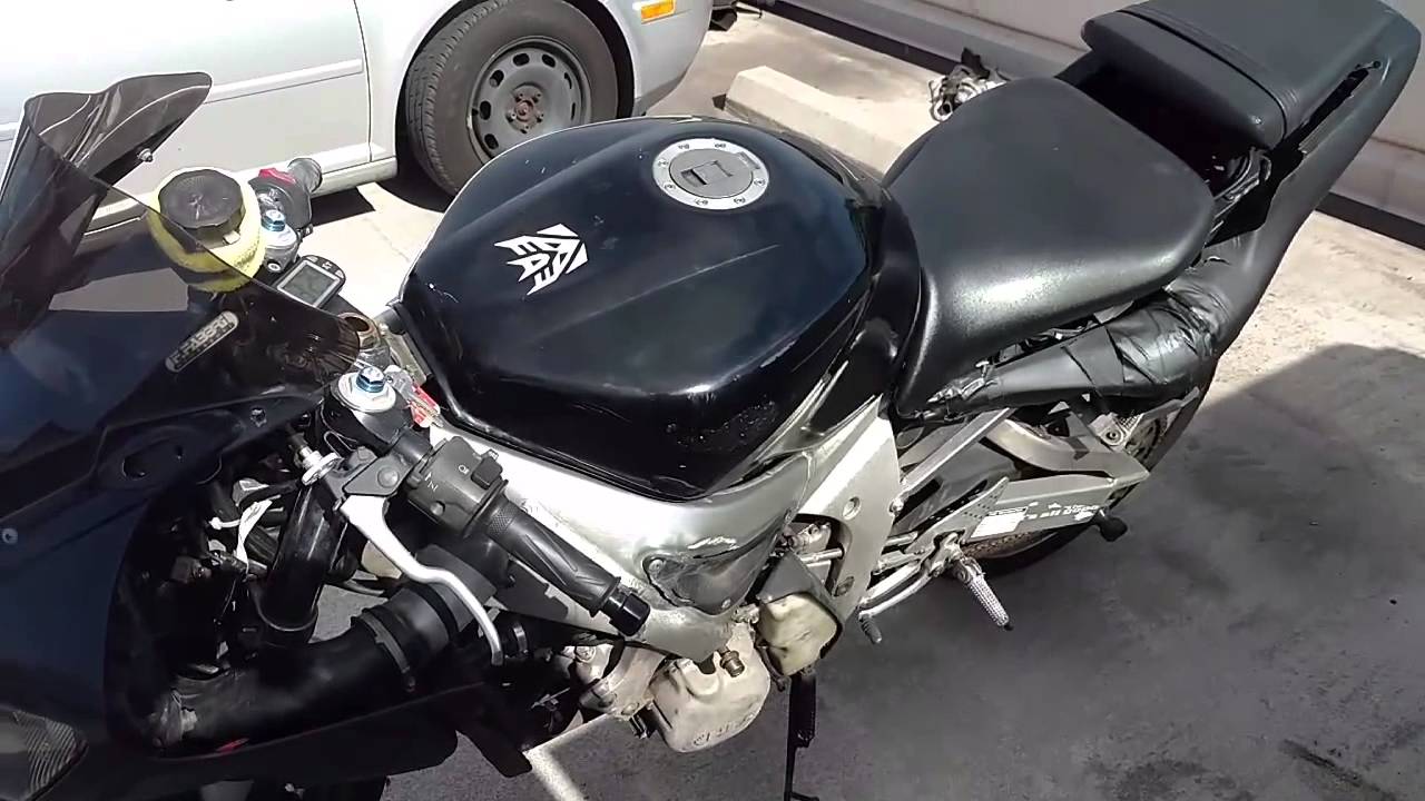 99 yzf r6 w starting issues - YouTube