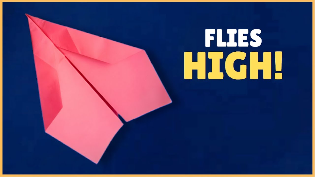 How to Fold a Paper Airplane That Flies Far and Straight - EASY PAPER ...