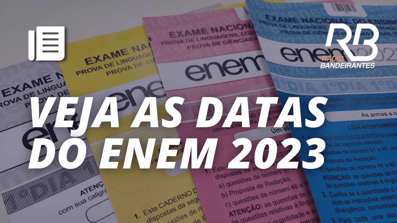 ENEM divulga CRONOGRAMA; veja DATAS de 2023 - YouTube
