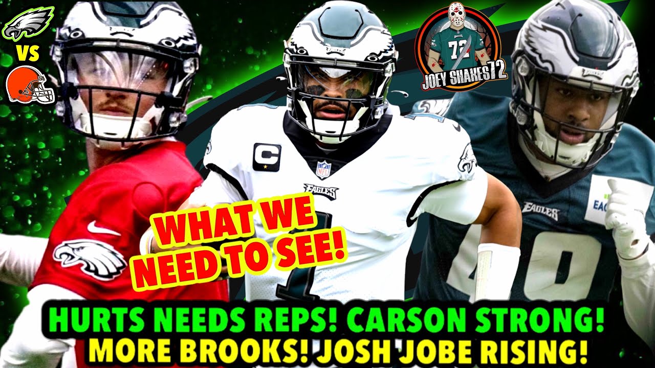 DO IT! Hurts Needs MAJOR REPS! More BROOKS! Carson Strong! Josh Jobe ...