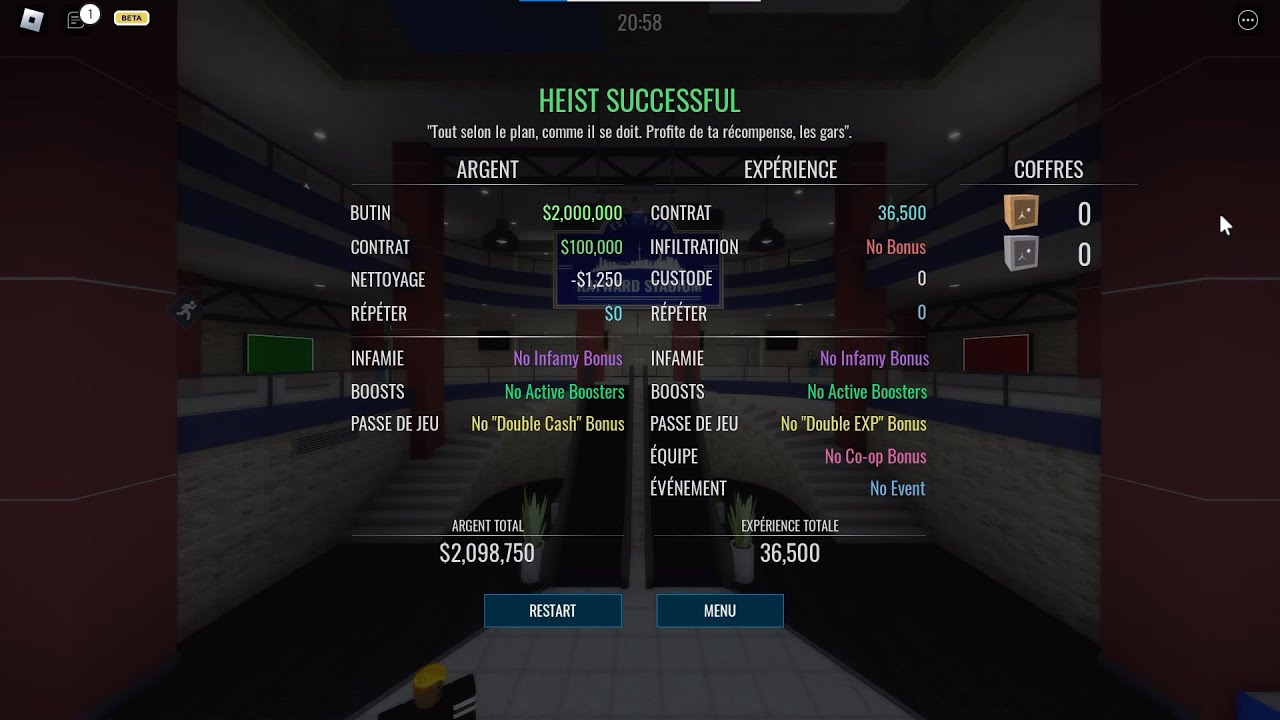 Notoriété - Roblox Comment réussir le braquage " The Ozela Heist " TUTO ...