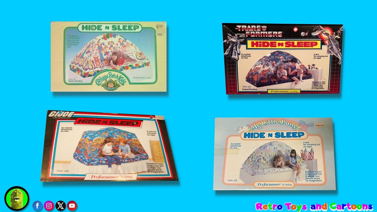 Hide N Sleep G.I. Joe Mlp Transformers Cabbage Patch Kids Retro Toys ...