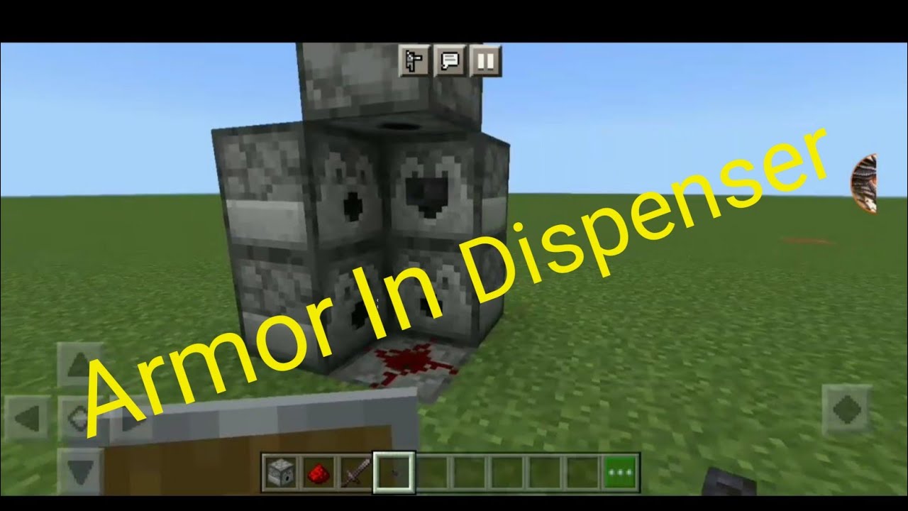 how to put Armor in dispenser in Minecraft. - YouTube