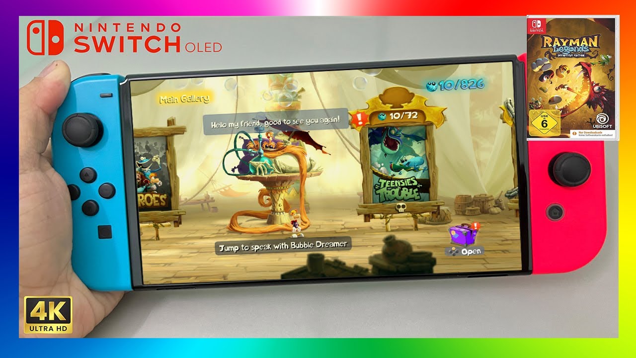 Rayman Legends Definitive Edition Nintendo Switch Gameplay | 4K Video ...
