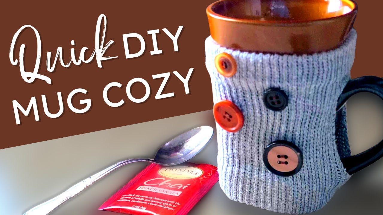 Quick & Easy DIY Mug Cozy! - YouTube