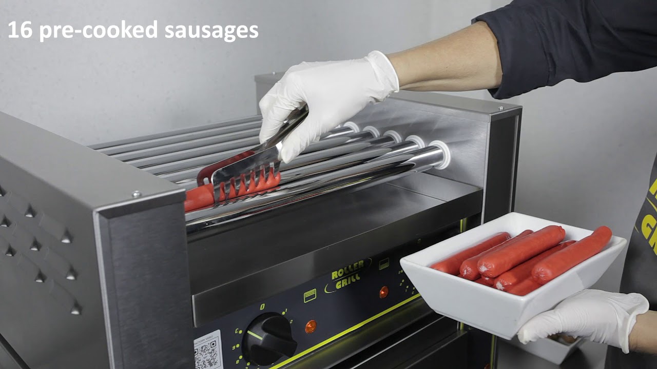 Hot Dogs Rolling Grills & Bun Warmer - YouTube