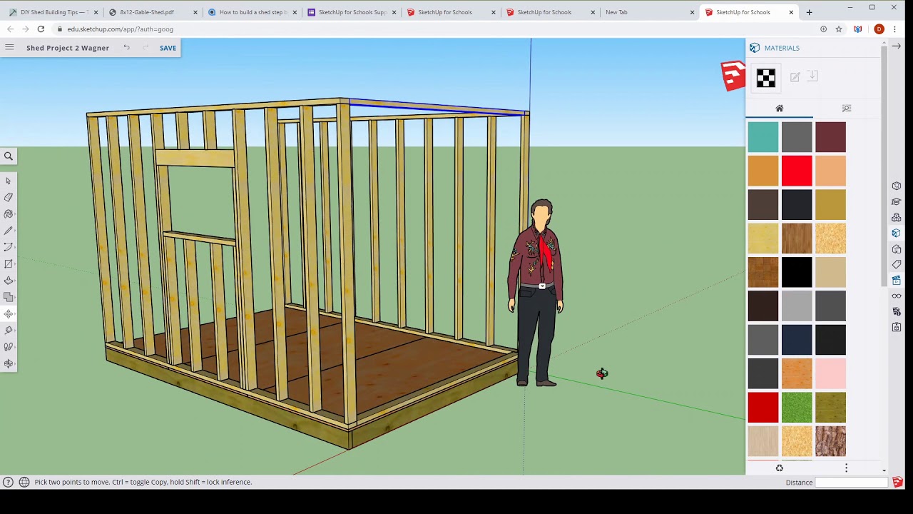 SketchUp Shed 7 - Short Walls - YouTube