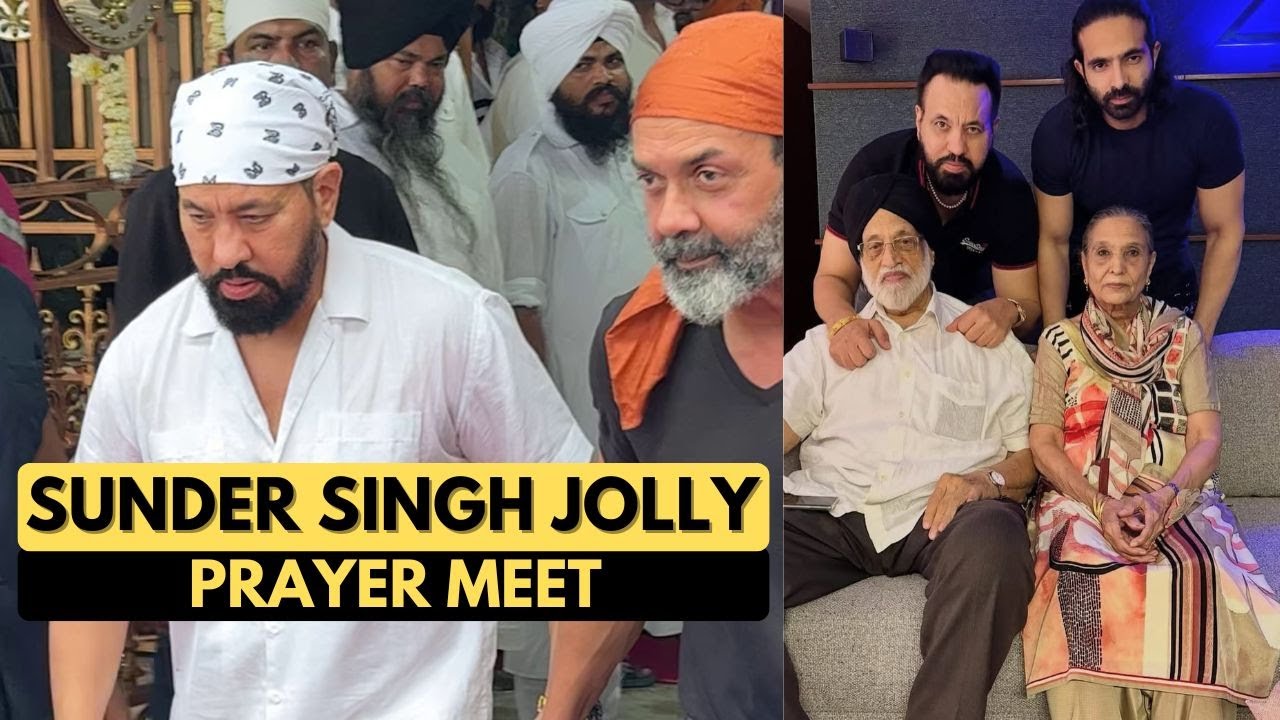 Bobby Deol, Maniesh Paul & Others At Prayer Meet Of Sunder Singh Jolly ...