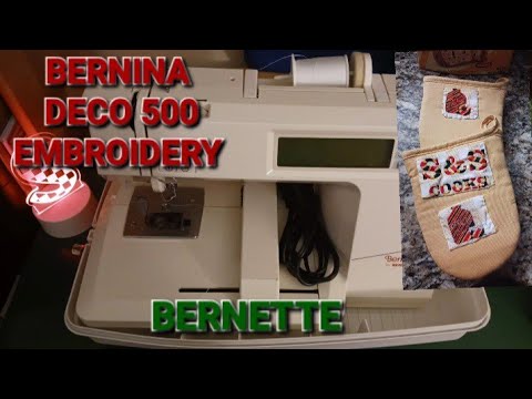 RETRO” Bernina Embroidery Deco 500 Sewing Machine Stitches! - YouTube