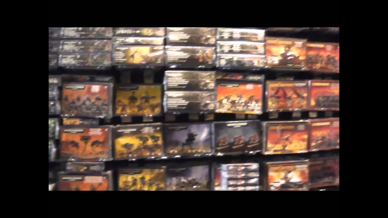 40K / Flames of War / Wargamer shop in London - YouTube