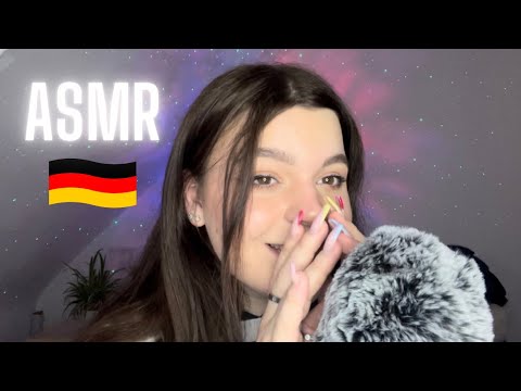 ASMR German / inaudible whispers 🤍 *tapping, close up whispers, whisper ...