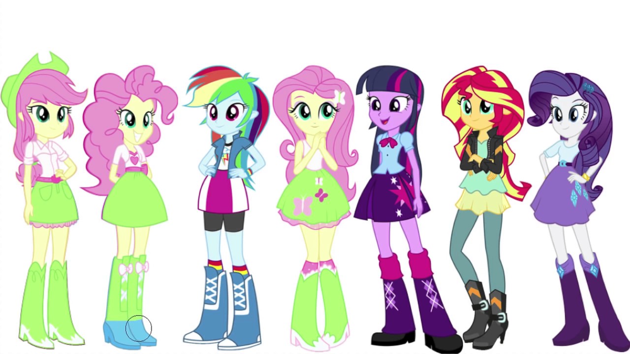 MY LITTLE PONY EQUESTRIA GIRLS Color Swap Mane 7 Transforms Into ...