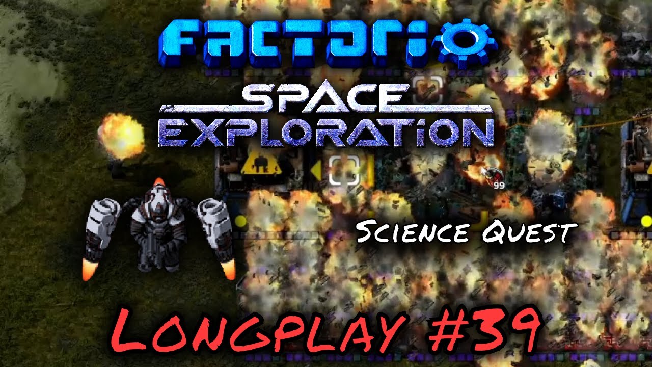 Factorio Space Exploration Longplay #39 - Science Quest - YouTube