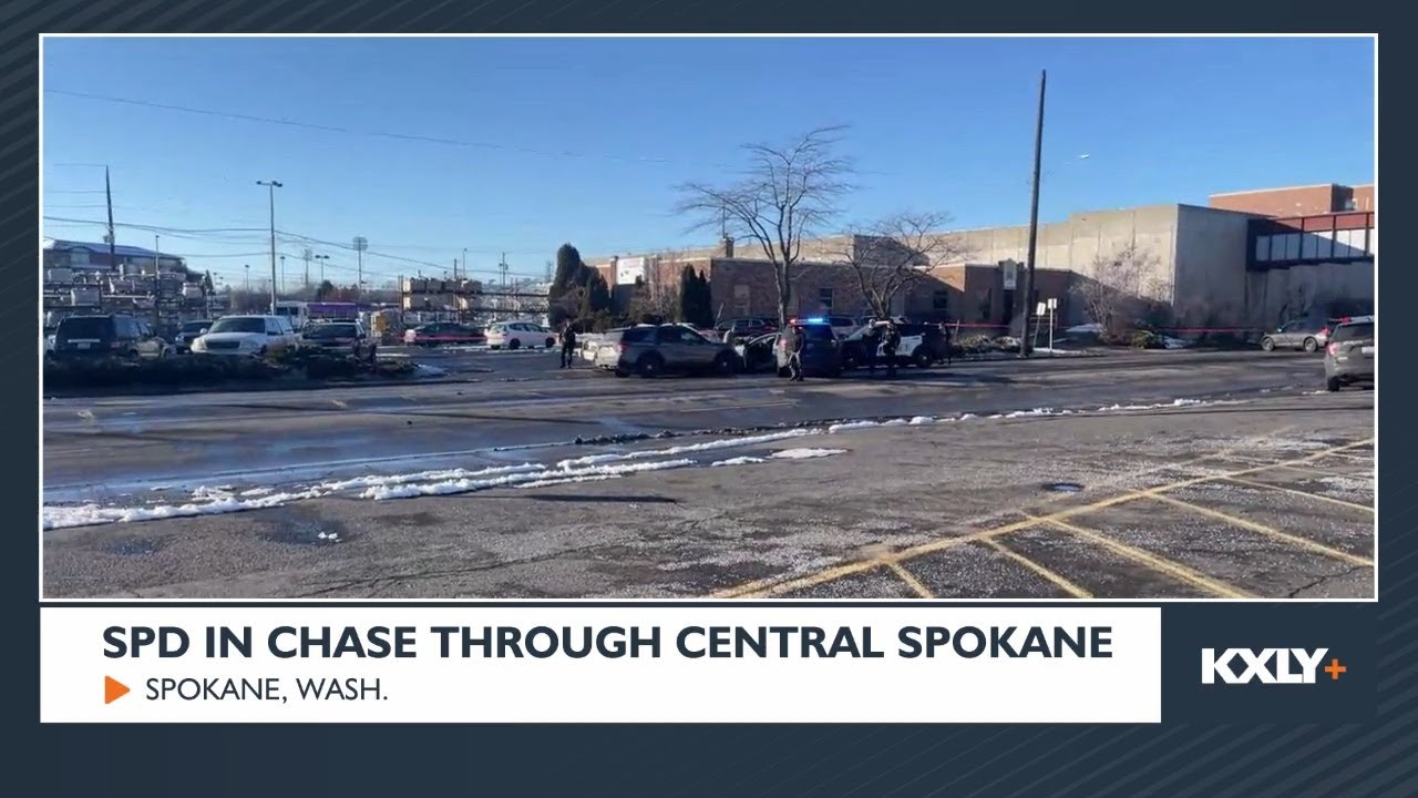 Spokane Police chase near Gonzaga - YouTube
