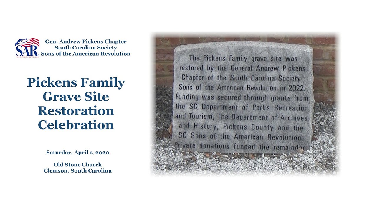 Pickens Family Gravesite Restoration Celebration April 1, 2023 - YouTube