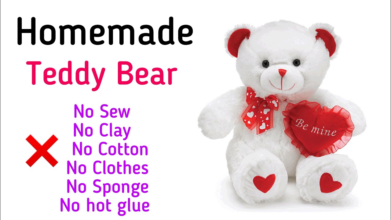 How to make teddy bear at home / handmade soft teddy bear / DIY cute ...