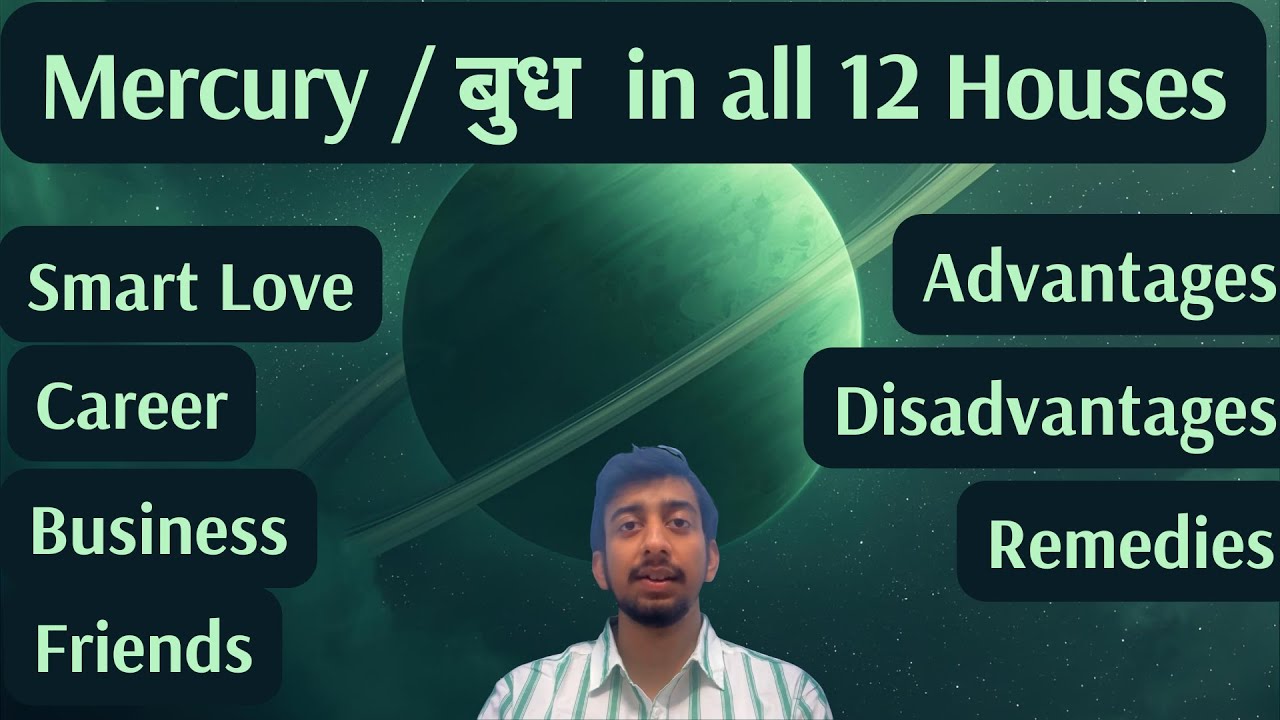 Mercury / बुध in all 12 houses | SECRETS |Advantages | Disadvantages ...