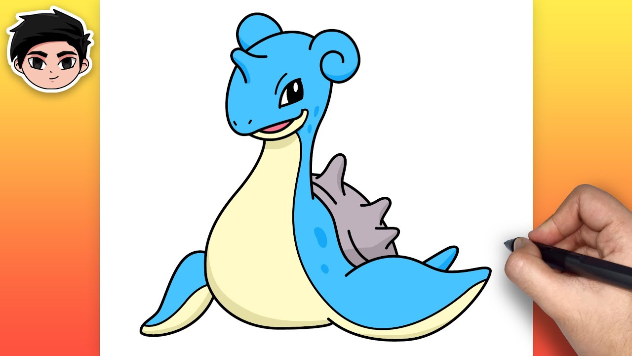 How To Draw LAPRAS | Pokemon - Step By Step Easy For Beginners - YouTube