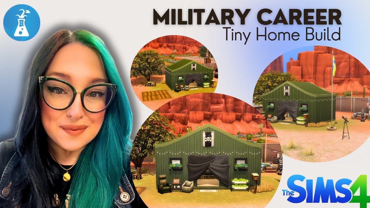 Building Career Tiny Homes in The Sims 4 // Military - YouTube