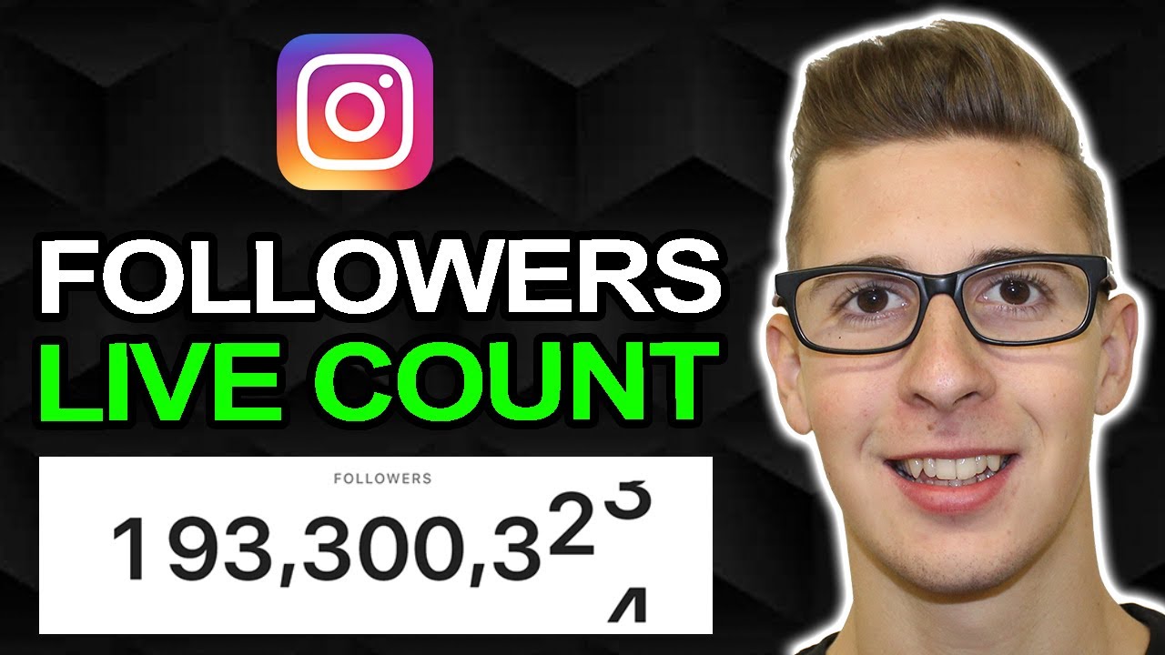 Live Instagram Followers Count The Exact Number Of Instagram Followers Live Youtube
