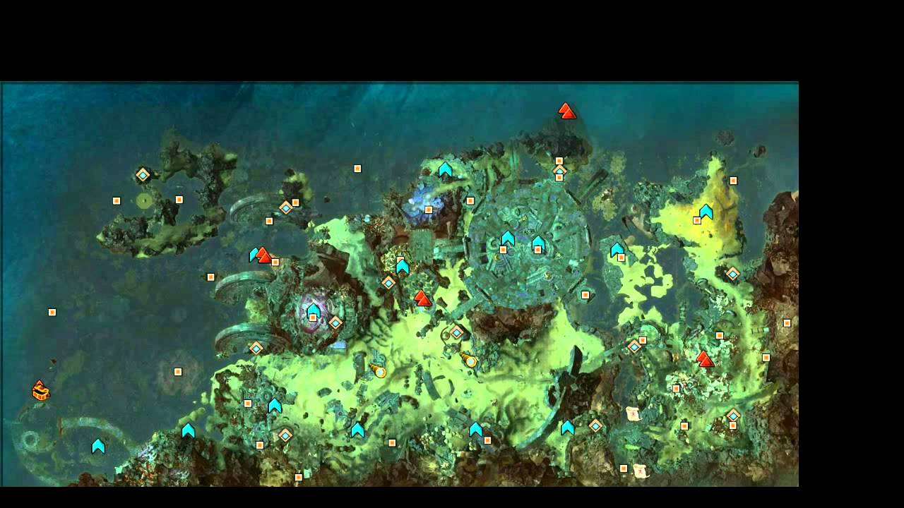 Guild wars 2 - Malchor's Leap Completed Map - YouTube