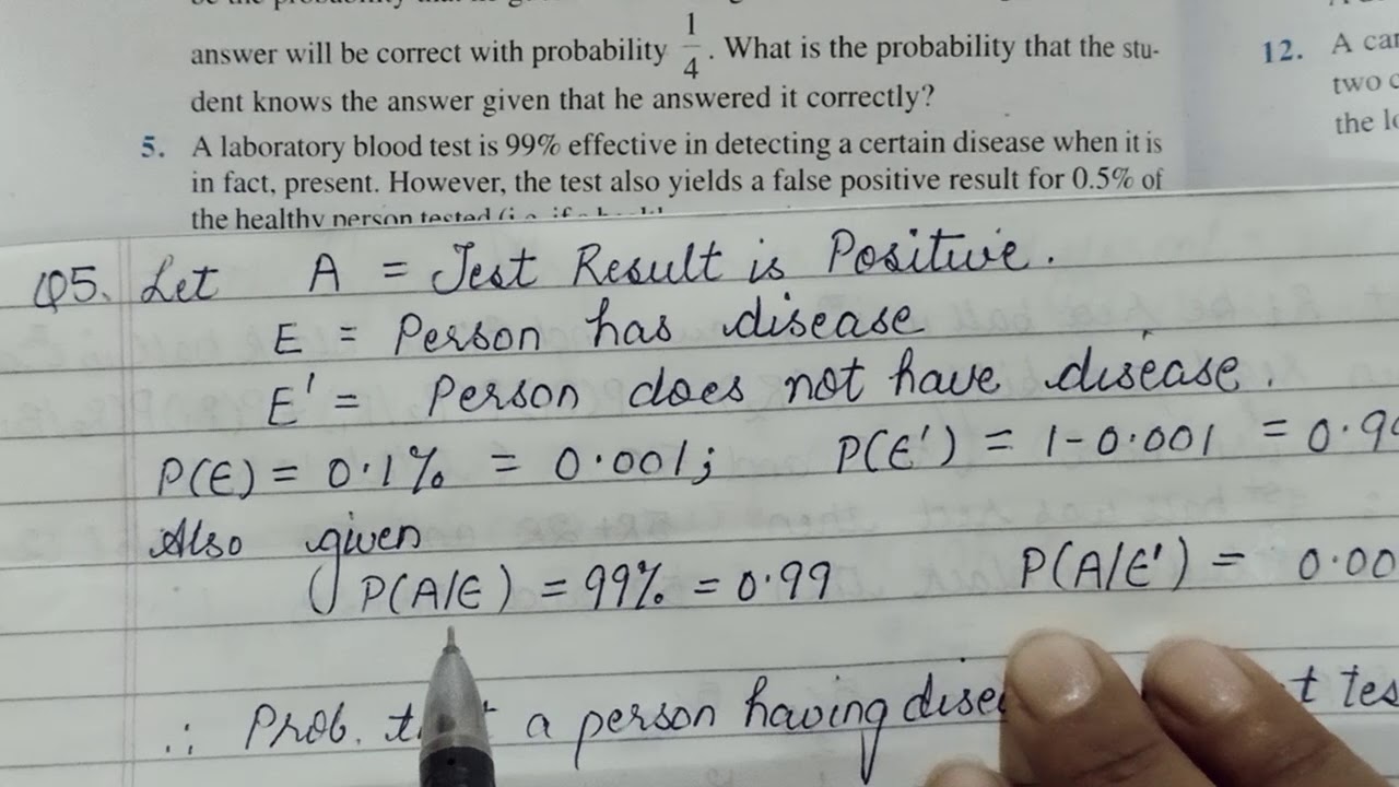 Maths Class 12 : Bayes' Theorem - YouTube