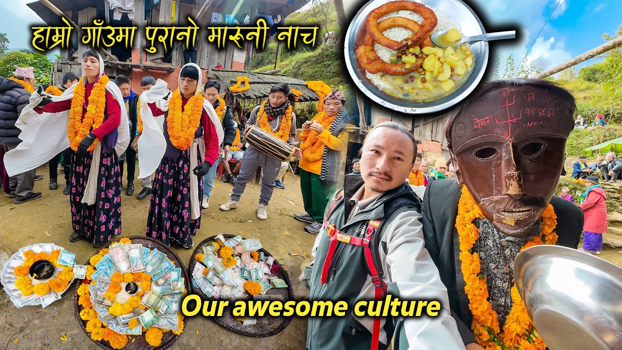 In our old traditional culture Boys dance in Nepali Rural Village ...