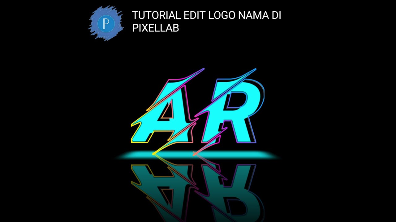 Tutorial cara edit logo nama di pixellab | cara edit nama keren di ...