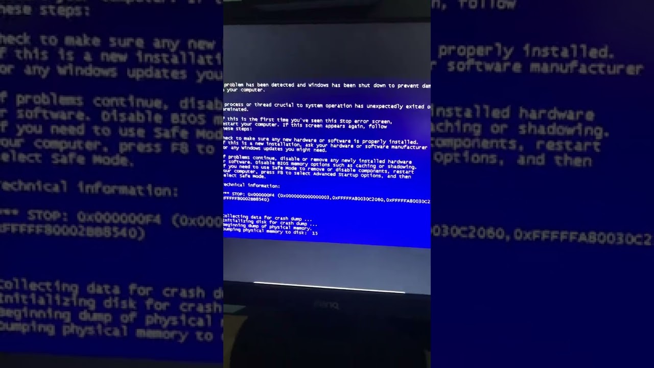 Windows 7 BSOD VM - YouTube