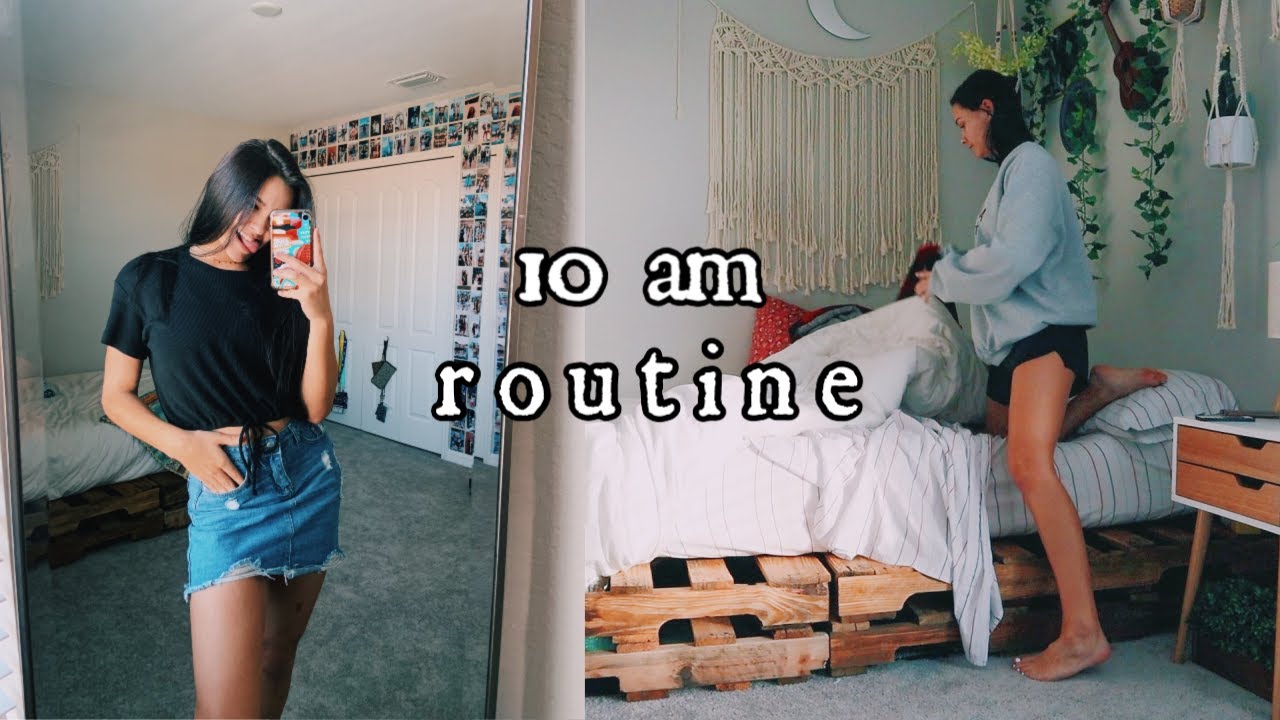 10 am routine *spring break edition* - YouTube