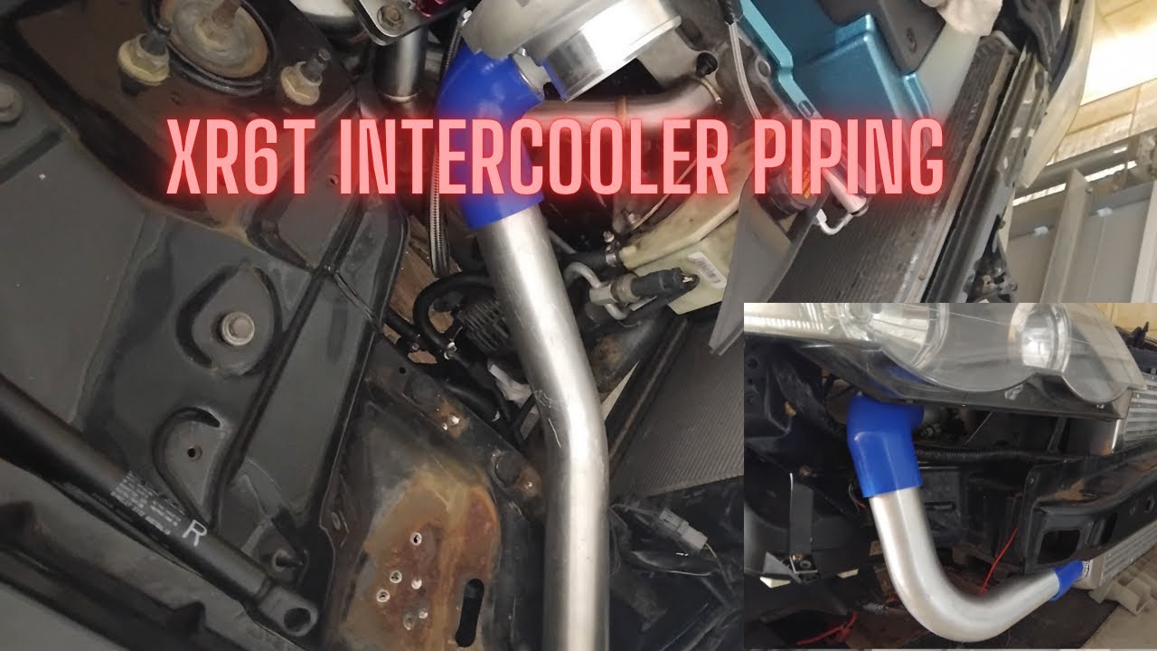 XR6 NA+T BATTERY TRAY DELETE+ INTERCOOLER PIPING INSTALL - YouTube