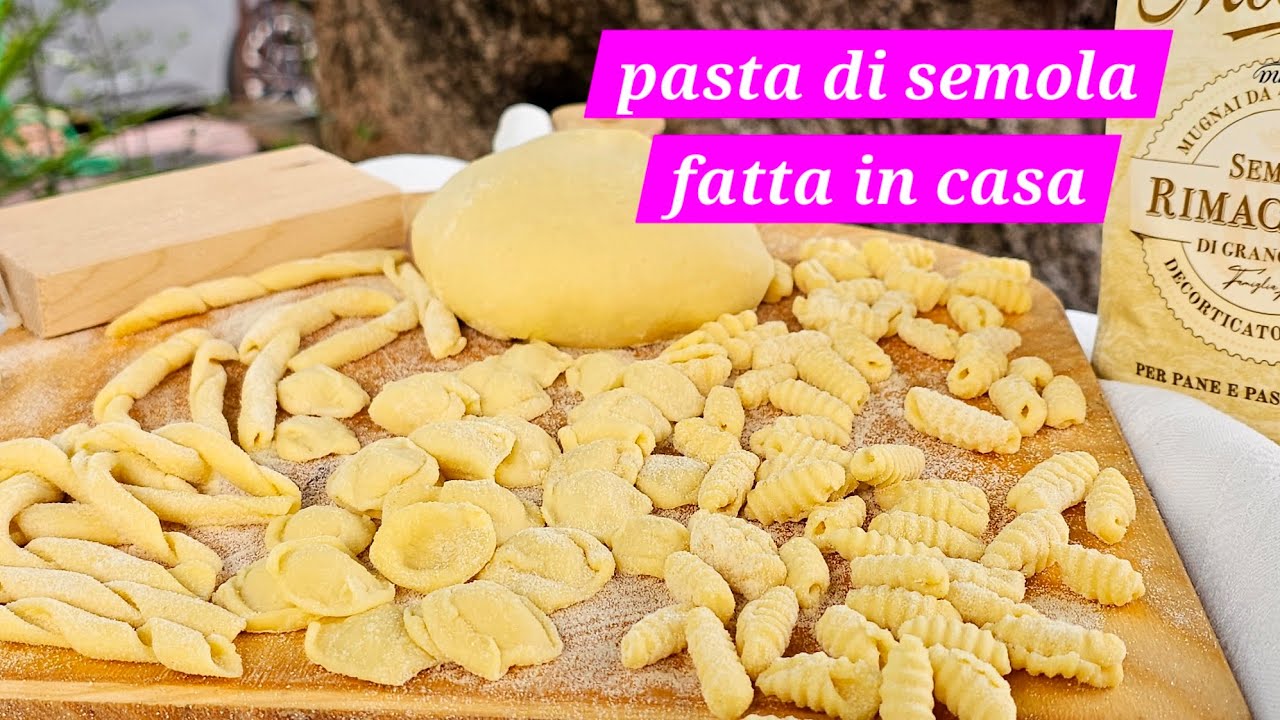 Pasta fresca di semola rimacinata, solo acqua e farina @Rosariarinaldi ...