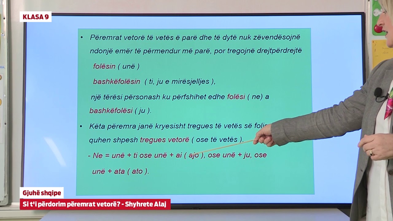 9037 - Gjuhë shqipe - Si t'i përdorim përemrat vetorë? - YouTube
