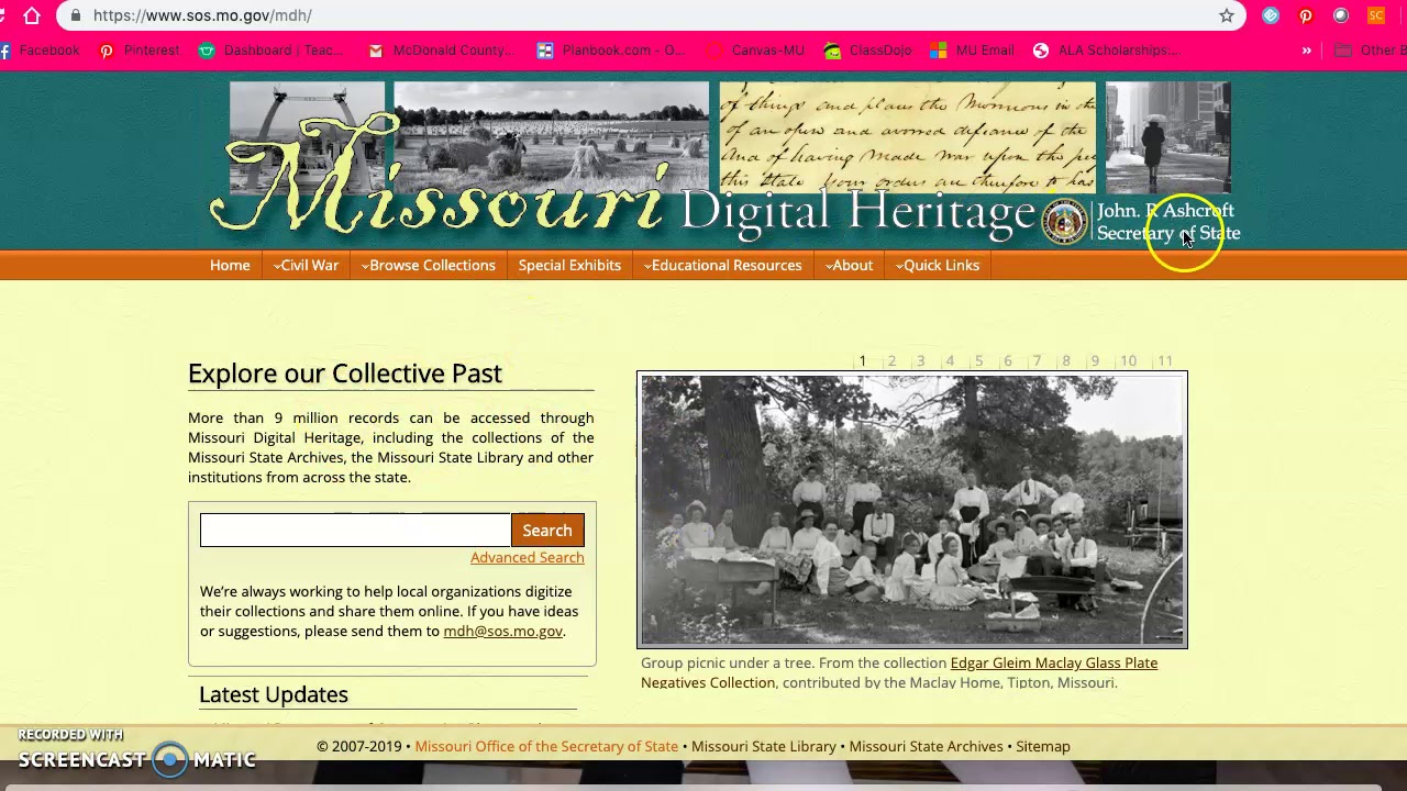 3rd Grade Missouri History LibGuide - YouTube