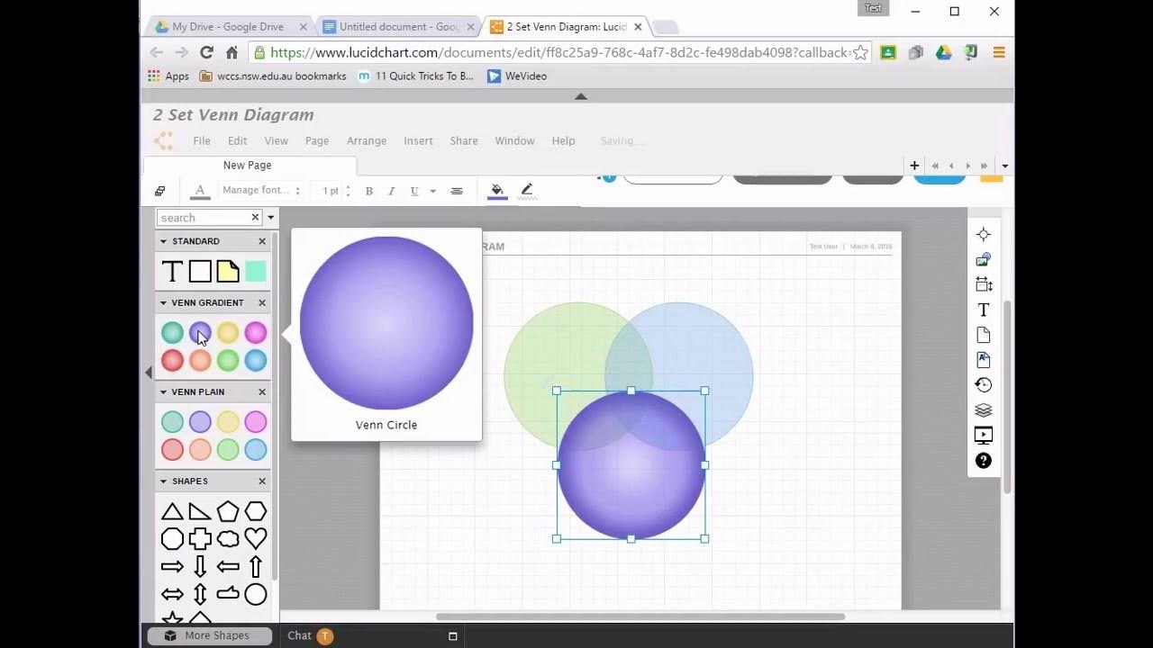 Using LucidChart Add-On in Google Docs - YouTube