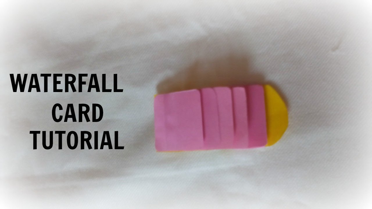 Paper Craft: How To Make Waterfall Card Tutorial Step By Step- Easy ...