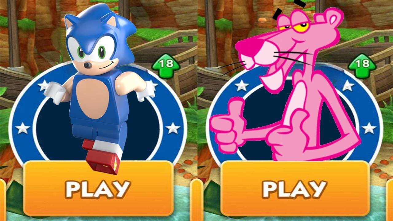 Lego Sonic vs Pink Panther Run vs All Bosses Zazz Eggman - Sonic Dash ...