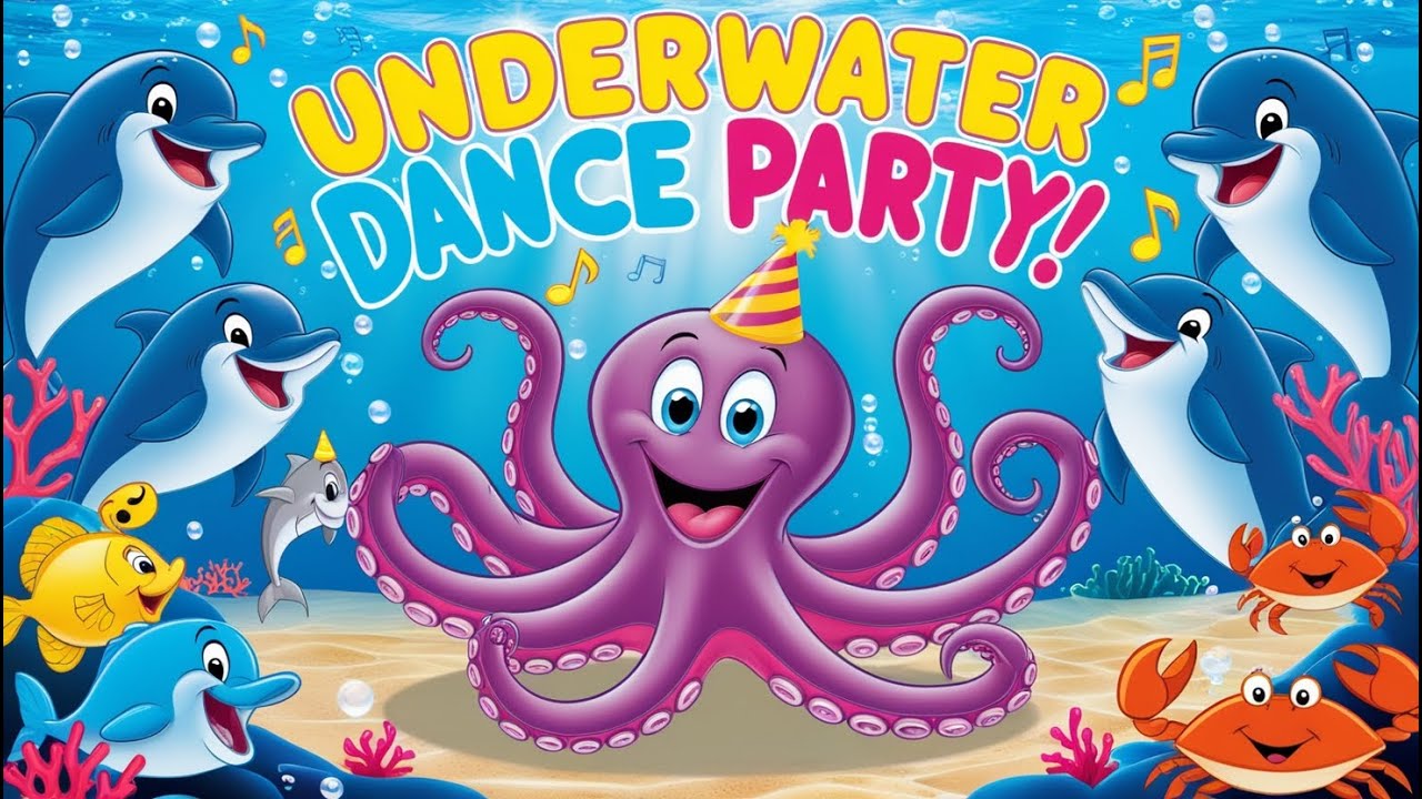 Underwater Animal Dance Party | Fun Kids Rhymes and Songs | Learn ...