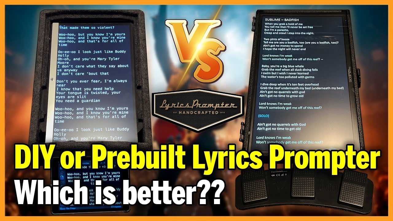DIY Vs Prebuilt Lyrics Prompter: Who's the Winner? - YouTube
