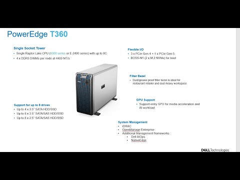 “Dell PowerEdge T360 Server Unboxing, Review & GPU Support | Compact ...