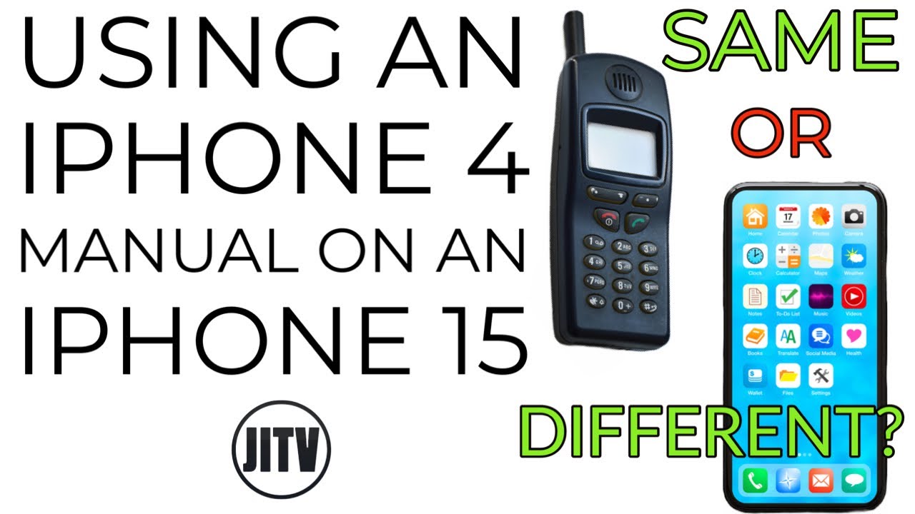Using an iPhone 4 manual on an iPhone 15 (new vs old) - YouTube
